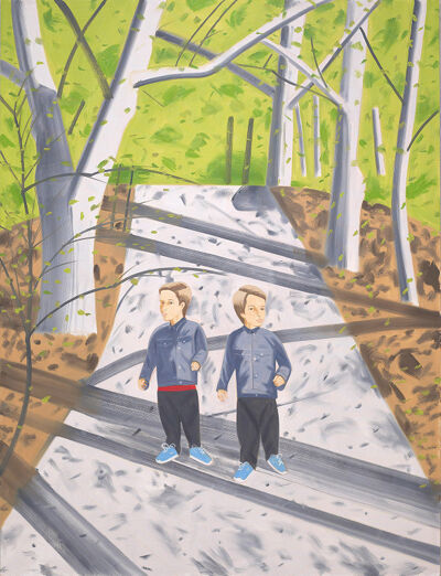Isaac and Oliver | Alex Katz | Colby College Museum of Art