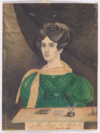 Mrs. Mary W. Roberts Aged 20 | Artist unknown, American | Colby College ...