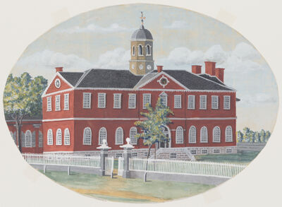 A View of Harvard Hall | Jonathan Fisher | Colby College Museum of Art