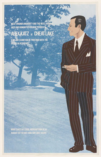 Alex At Cheat Lake Poster | Alex Katz | Colby College Museum of Art