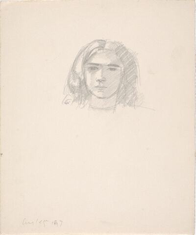 Portrait of a Young Man | Alex Katz | Colby College Museum of Art